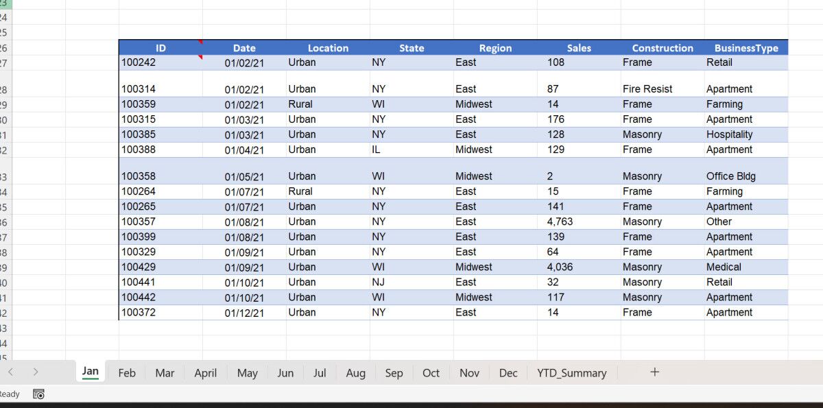 Using VStack To Consolidate Excel Datasets