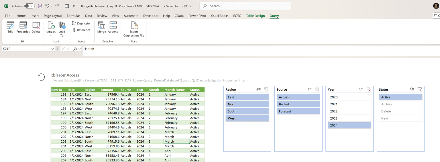 Import Access Data into Excel 365 via Power Query - Excel and Access, LLC