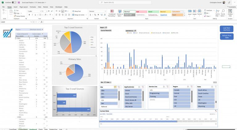 Microsoft Excel Tracker Templates for Business - Excel & Access
