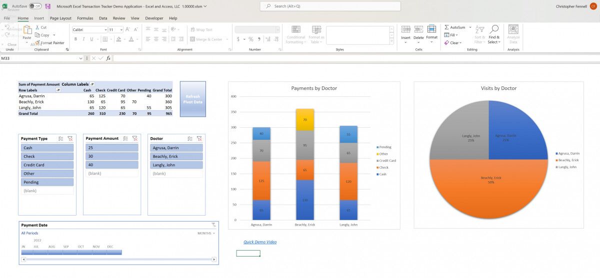 Microsoft Excel Tracker Templates for Business - Excel & Access