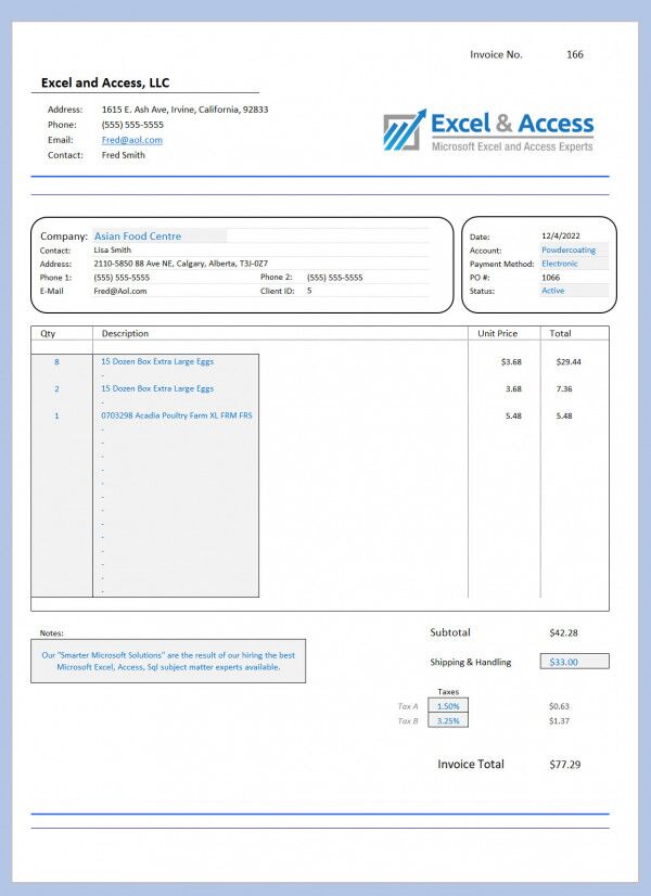 Intermediate Excel Programming Skills - Excel and Access, LLC