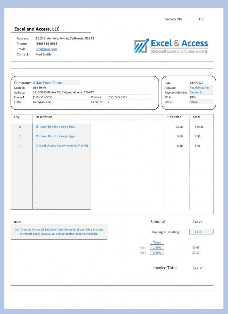 Intermediate Excel Programming Skills - Excel and Access, LLC
