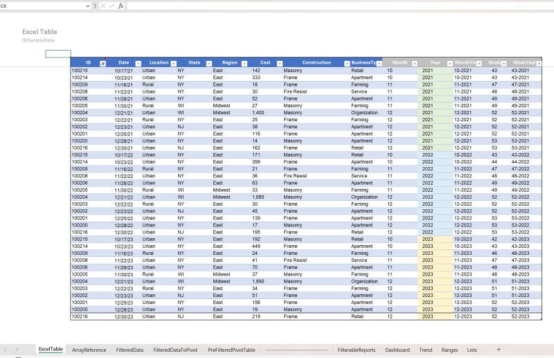 Using VStack to Consolidate Excel Datasets