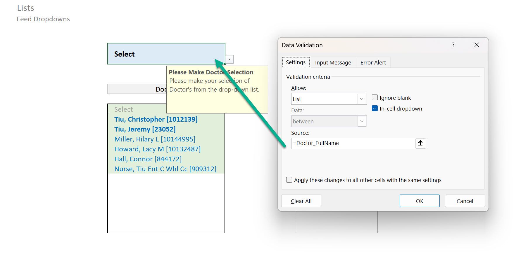 Users Love Drop-Down Lists - Excel and Access, LLC