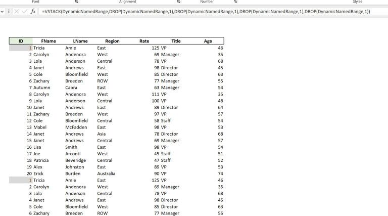 Using Vstack To Consolidate Excel Datasets