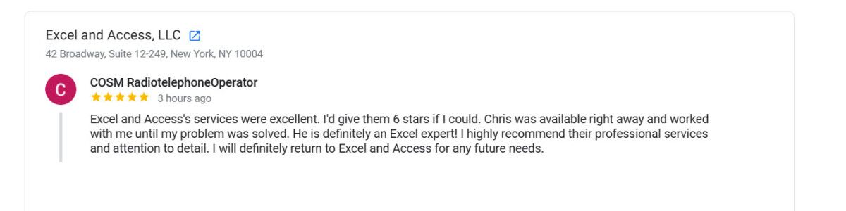 Remote One-On-One Microsoft Excel Training - Best Way to Learn