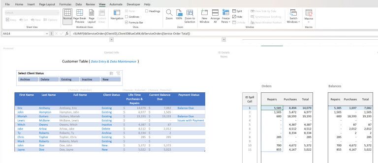 Excel Tables versus Access Database - Excel and Access, LLC