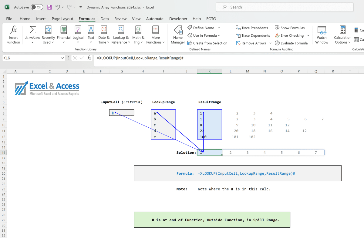 How To Program Excel Dynamic Array Functions Excel And Access Llc