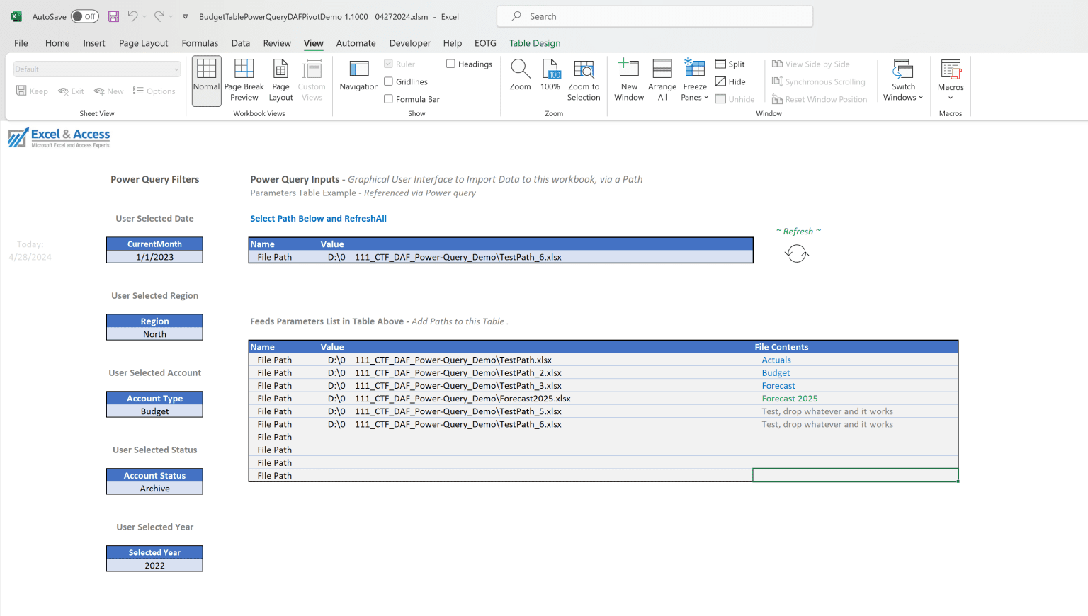 Power Query Programming Services - Excel and Access, LLC