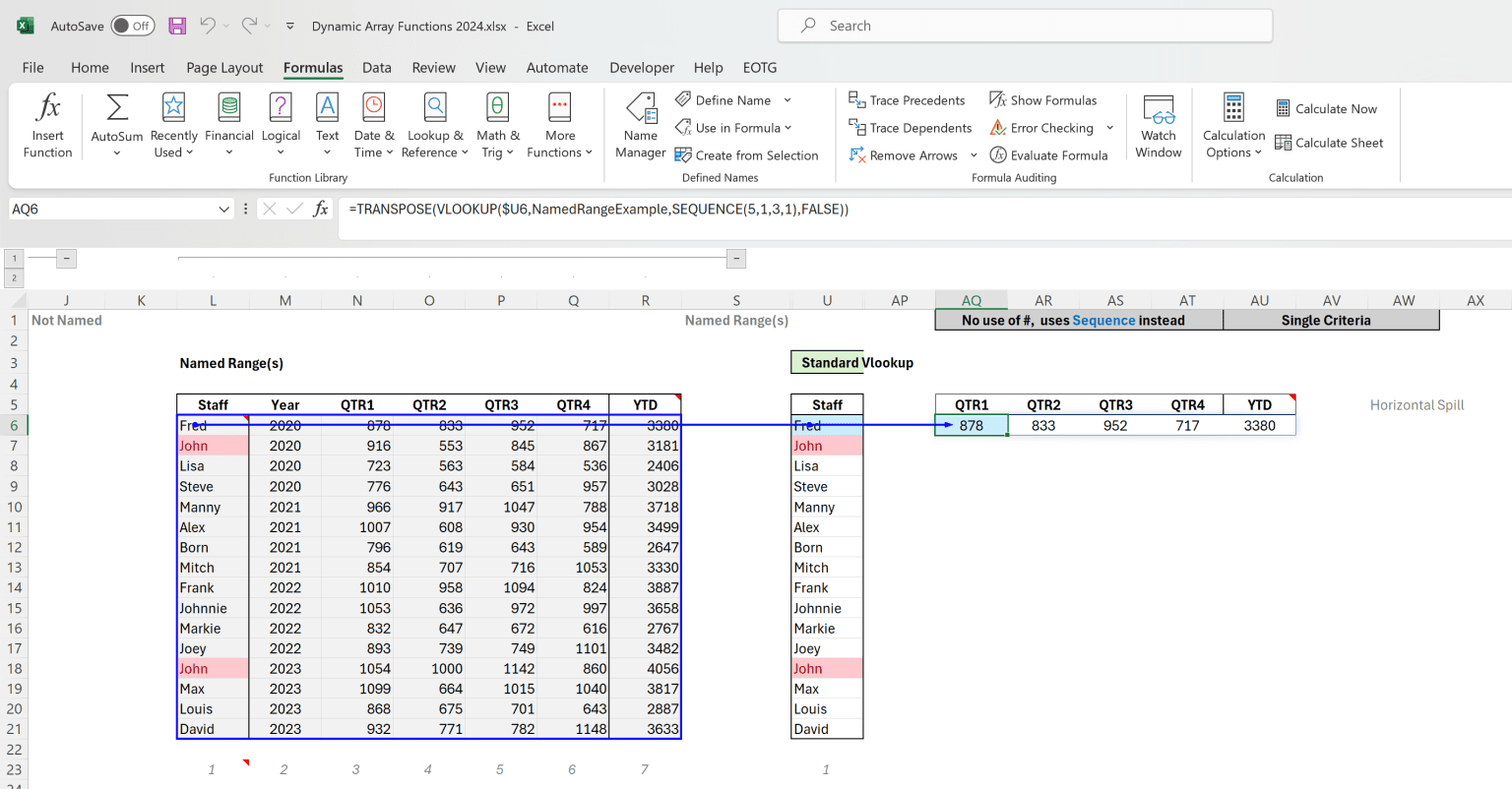 How to Program Excel Dynamic Array Functions - Excel and Access, LLC