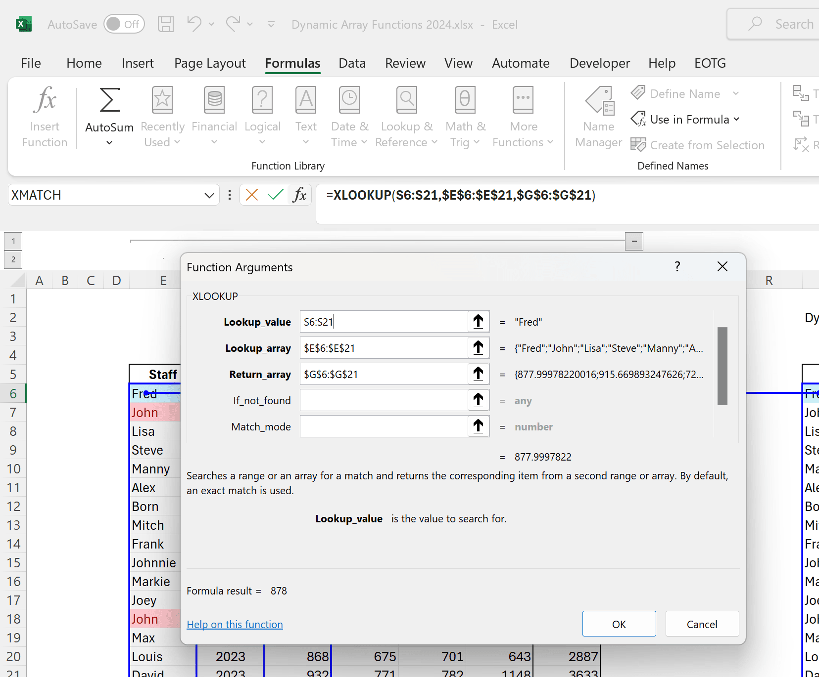 How To Program Excel Dynamic Array Functions Excel And Access Llc