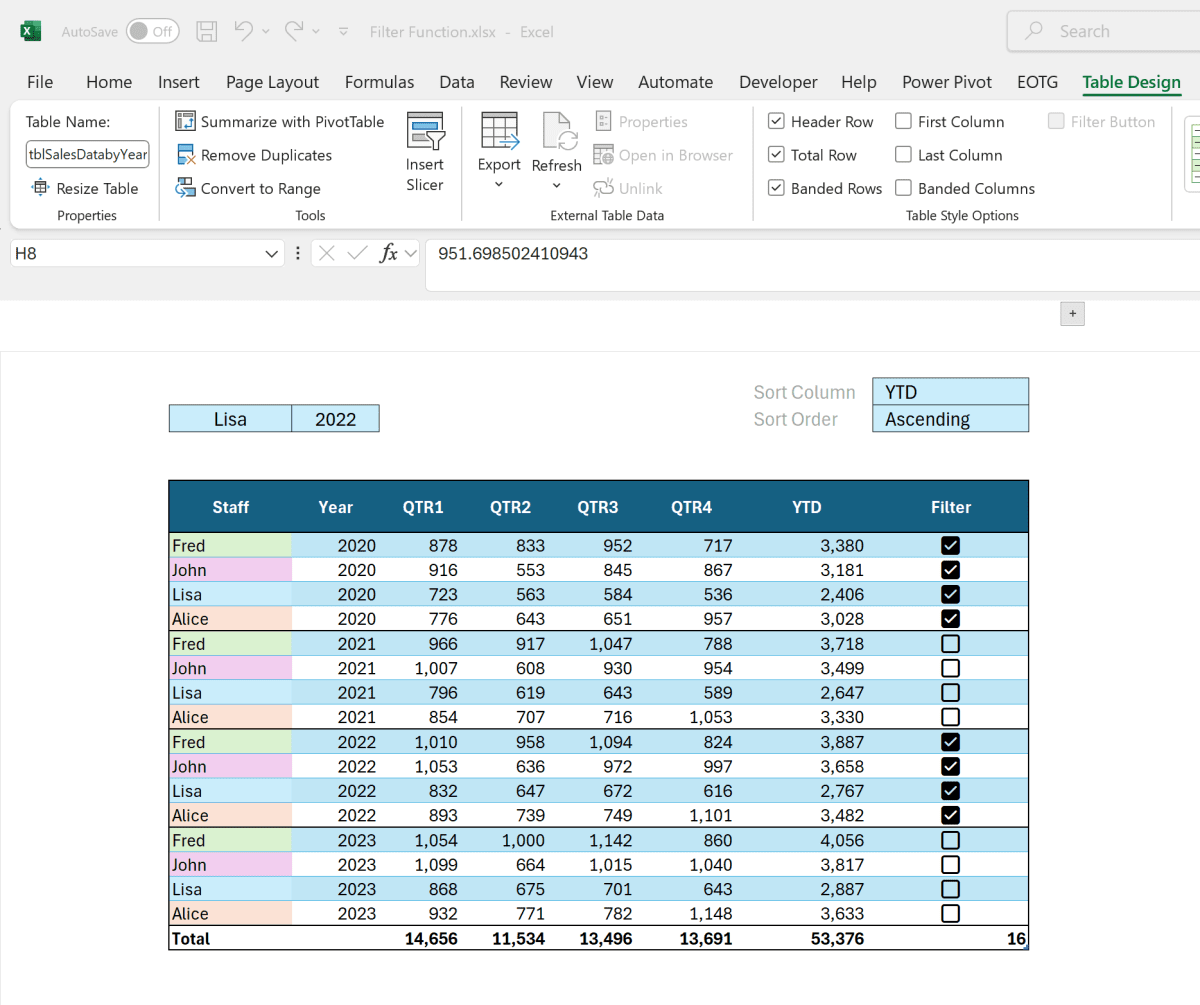 Effectively Using Excel 365 Tables - Excel and Access, LLC
