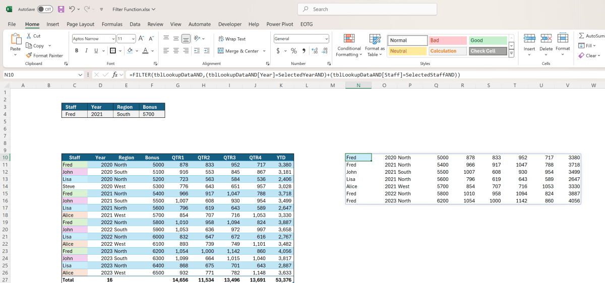 The Microsoft Excel FILTER Function - Excel and Access, LLC