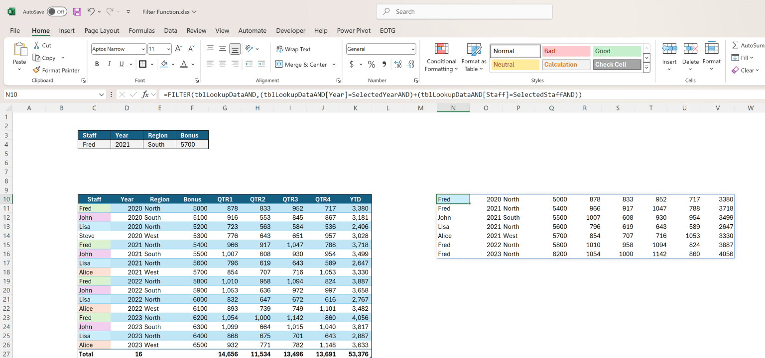 The Microsoft Excel FILTER Function - Excel and Access, LLC