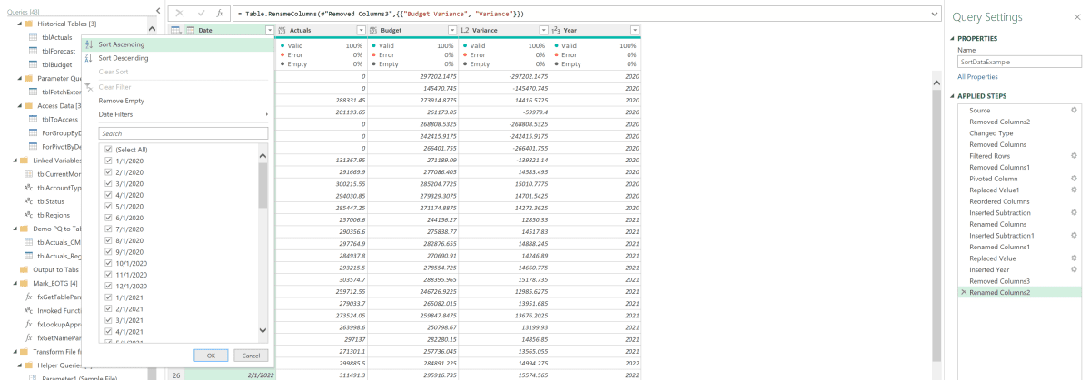 Dynamic Sorting Excel 365 Excel And Access Llc