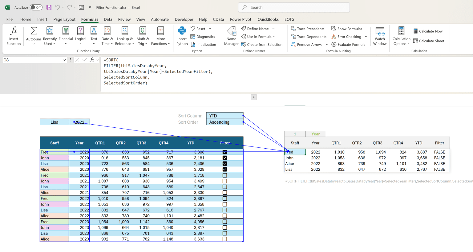 Using Excel 365 DAF with Tables - Excel and Access, LLC